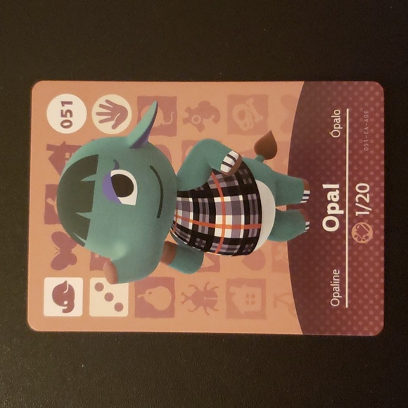 Other | 312 Opal 51 Animal Crossing Acnh Nintendo Switch Amiibo Card | Poshmark